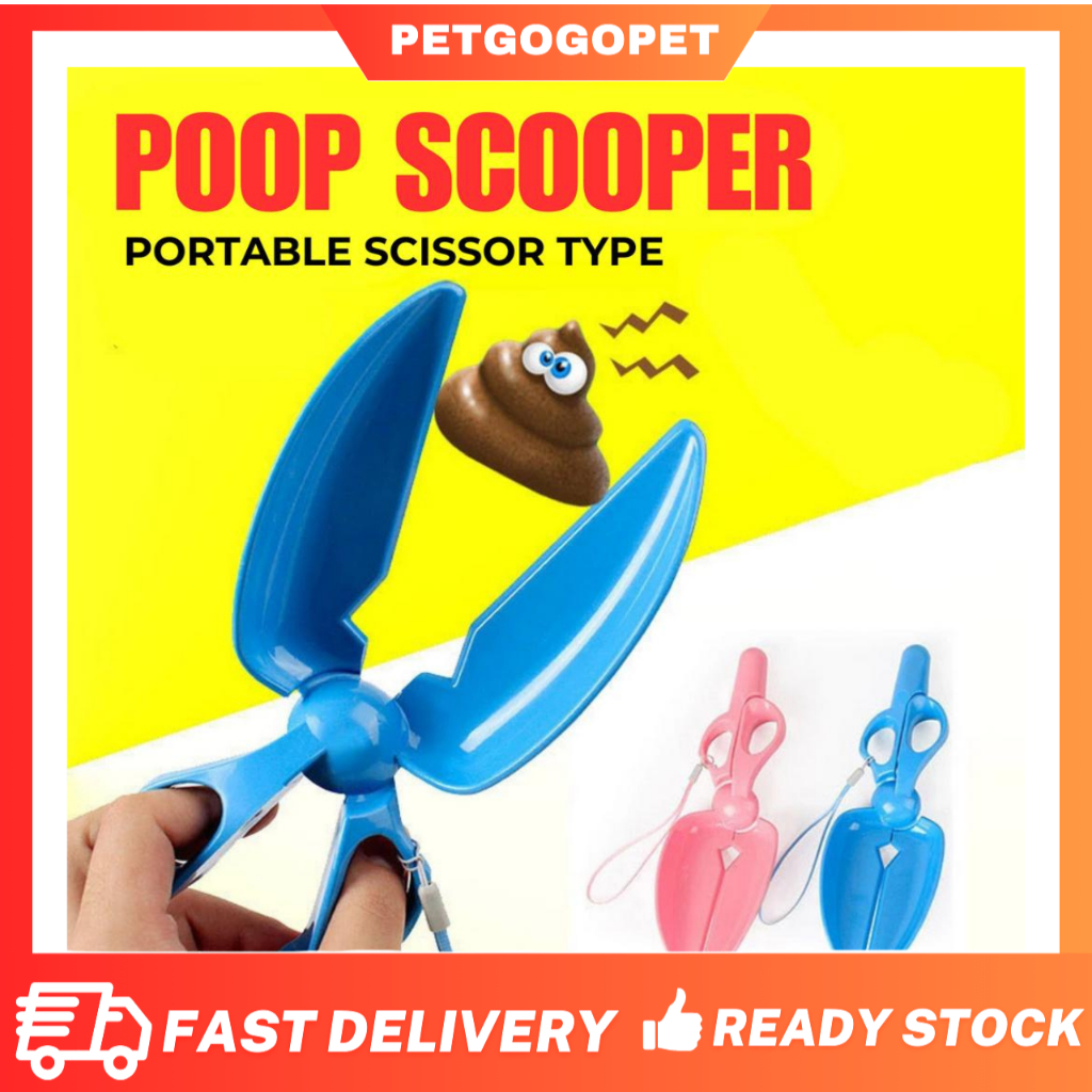 3-12pcs Scissor Type Pet Toilet Picker Dog Clip Toilet Stool Dog Poop ...