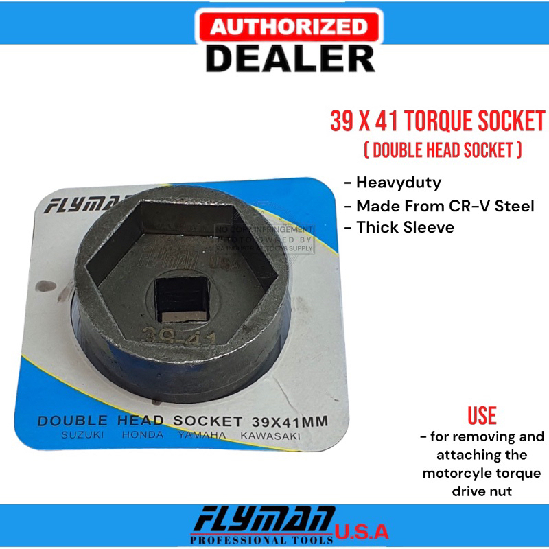 Flyman Tools Usa 39 x 41 Torque Drive Socket 1/2 Drive inlet | Shopee ...