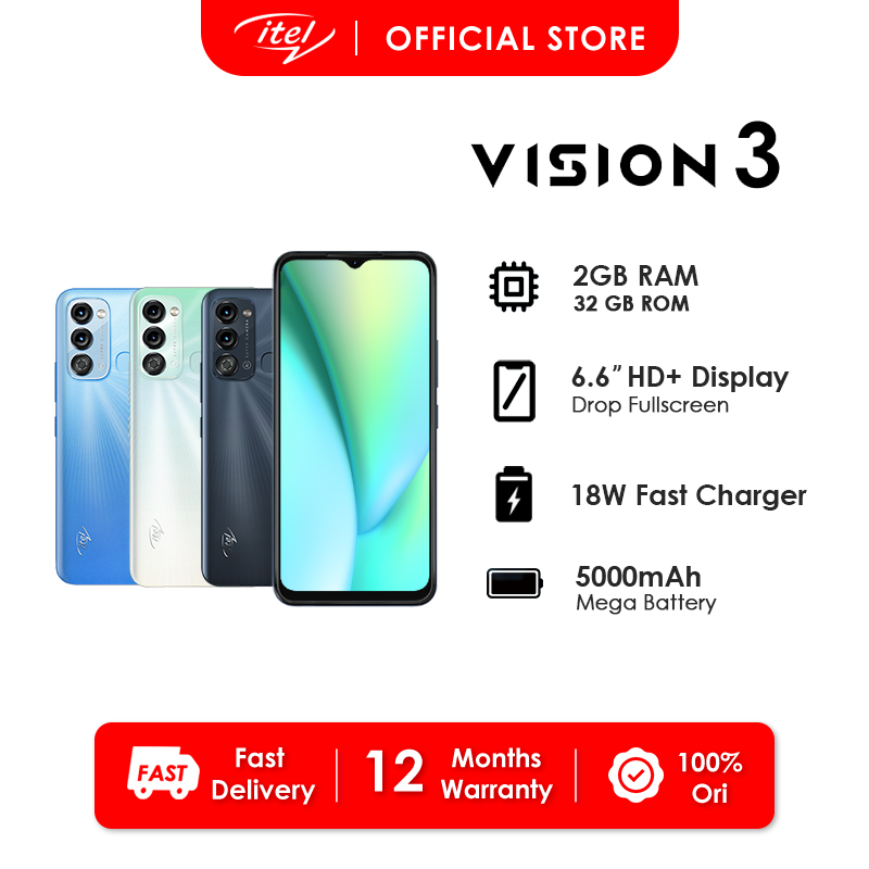 itel Vision 3 （2gb Ram+32gb Rom） | Shopee Philippines