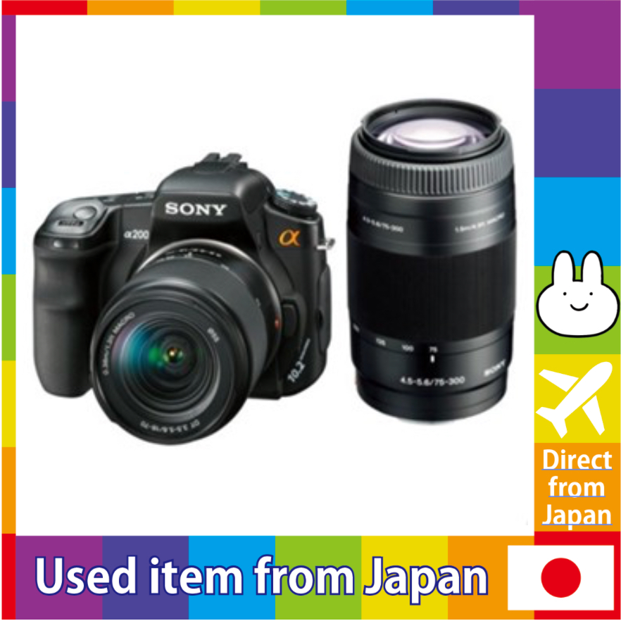 [Used in Japan] Sony SONY Digital SLR Camera W Zoom Lens Kit α200 ...