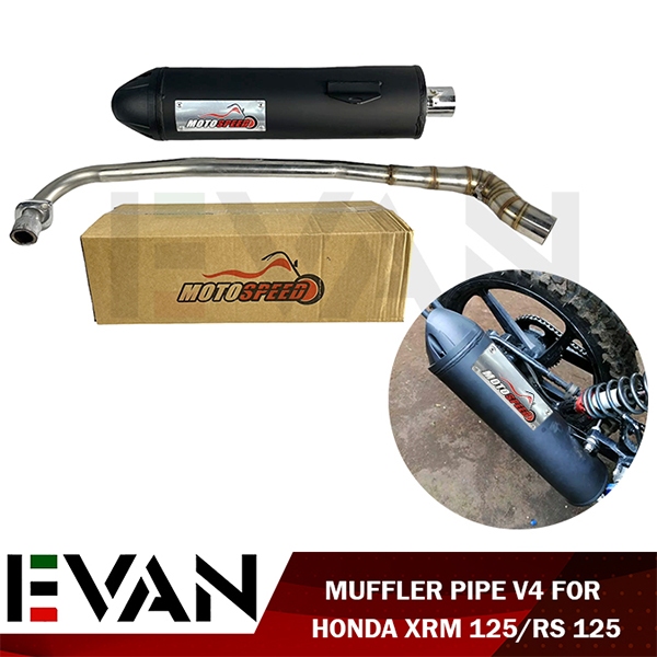 Muffler Pipe XRM 125 RS 125 V4 Muffler Made in Thailand | Shopee ...