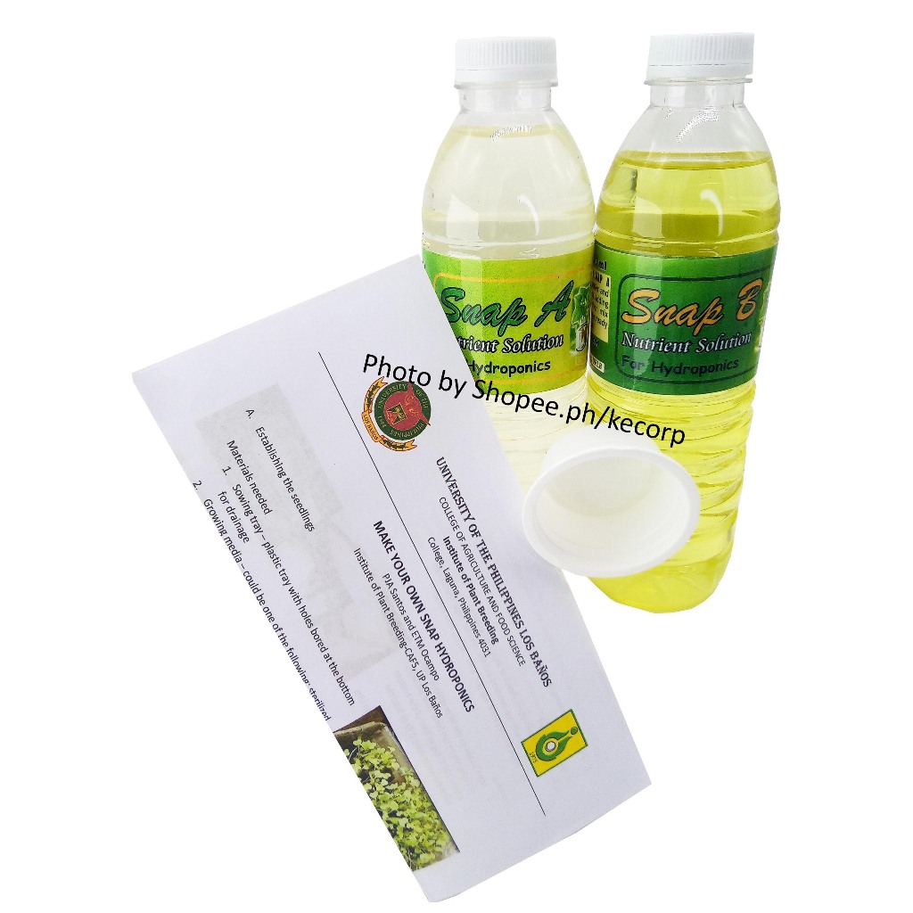 Snap Hydroponics Nutrient Solution 500ml 1 Set _ALS2127 | Shopee Philippines
