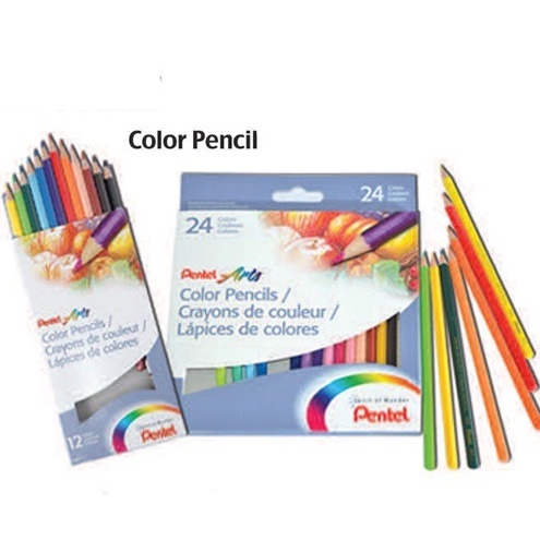 Pentel Color Pencil Colors Art Implements ( 12 Colors/ 24 Colors ...