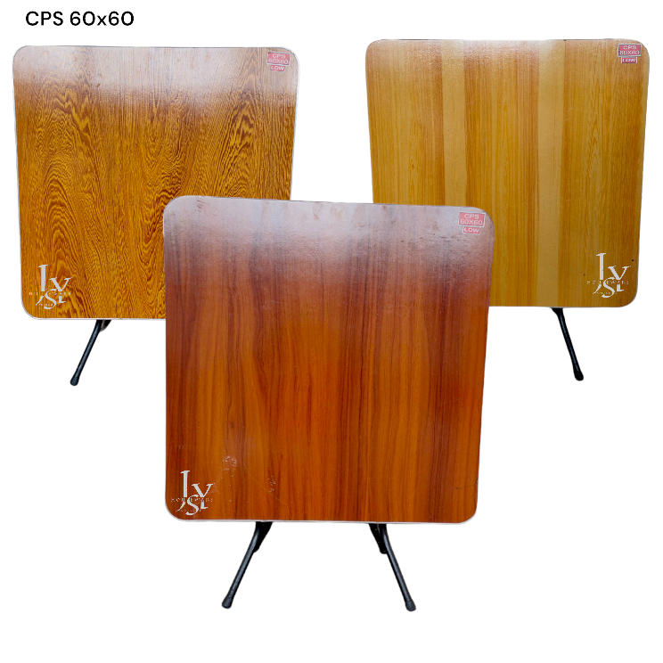 FOLDING TABLE | SQR MELAMINE FOLDING TABLE (60x60) STAINLESS SIDE | CPS ...