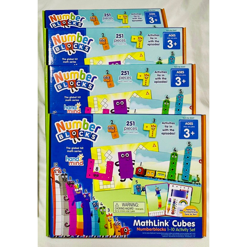 Numberblocks MathLink Cubes 1-10 Activity Set (Officially Licensed by hand2mind) | Shopee ...