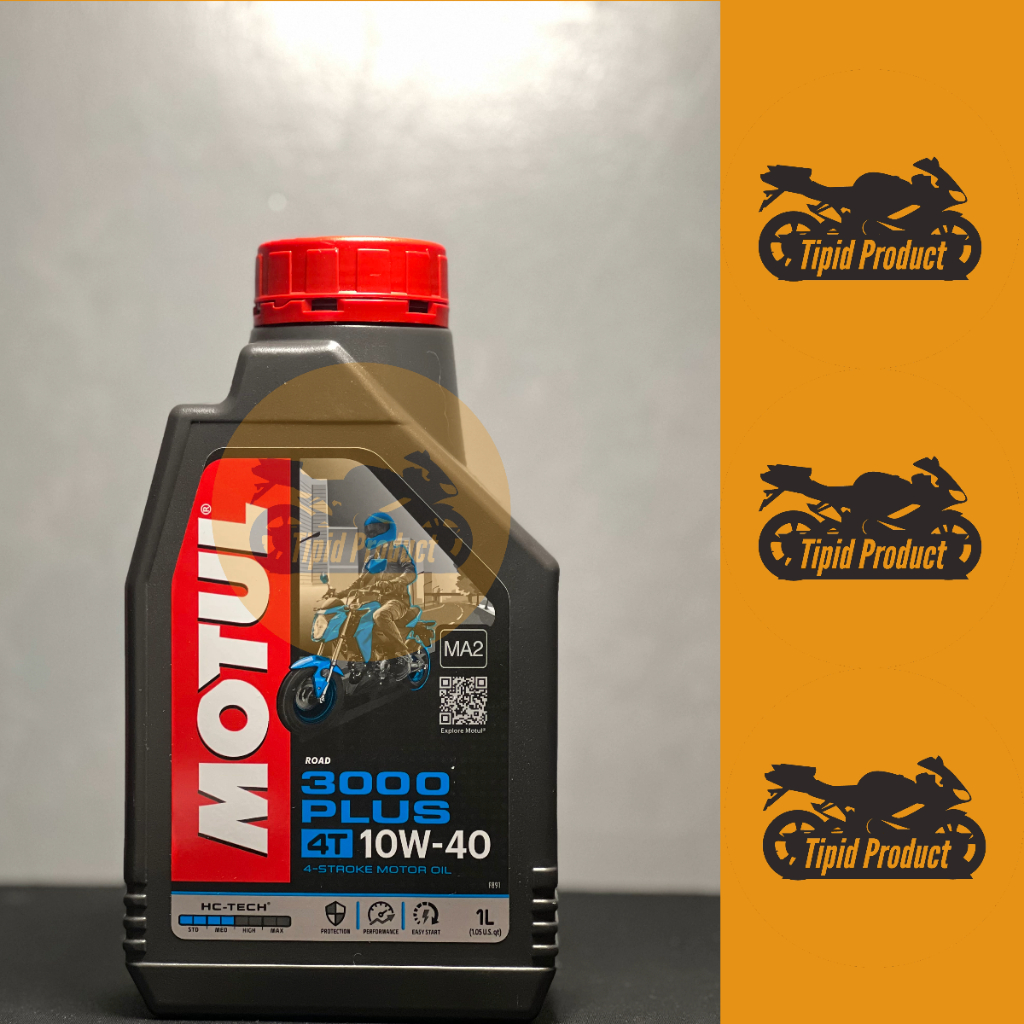 Motul 3000 PLUS 10W40 4T HC - TECH MOTOR Oil (1Liter) | Shopee Philippines
