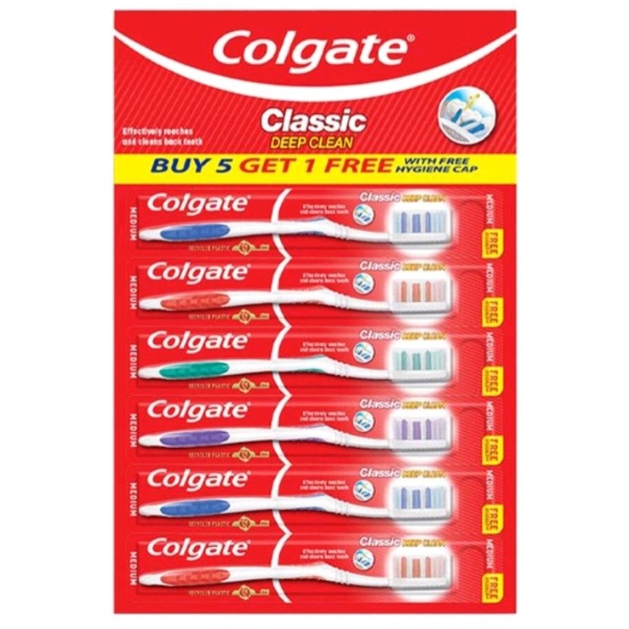 Colgate Toothbrush Classic Deep Clean 6pcs | Shopee Philippines