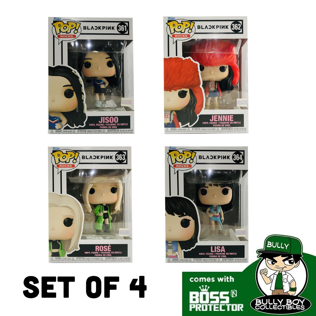 Funko POP Rocks - BLACKPINK - Shut Down Set of 4 With Boss Protector ...