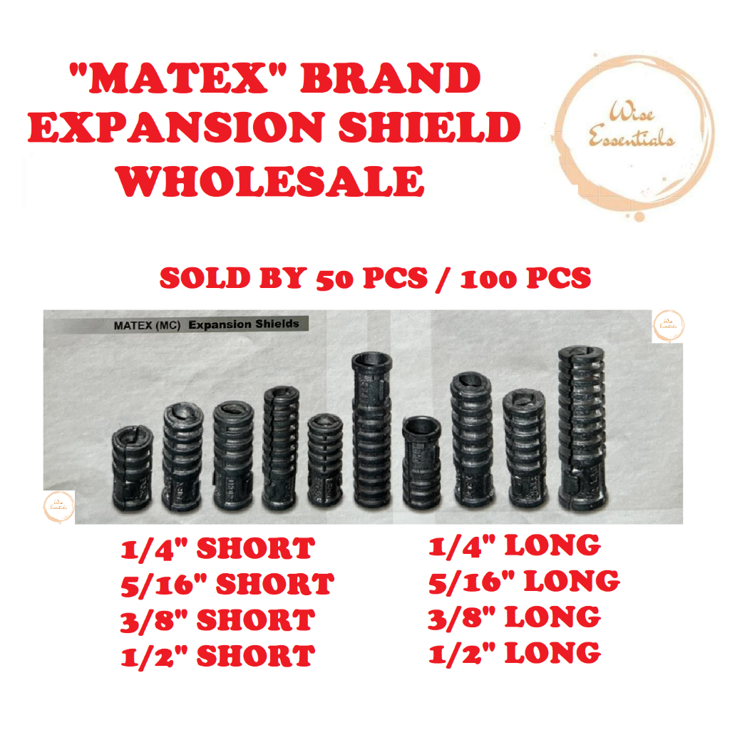 MATEX Wholesale Expansion Shield SOLD by 100pcs | Shopee Philippines