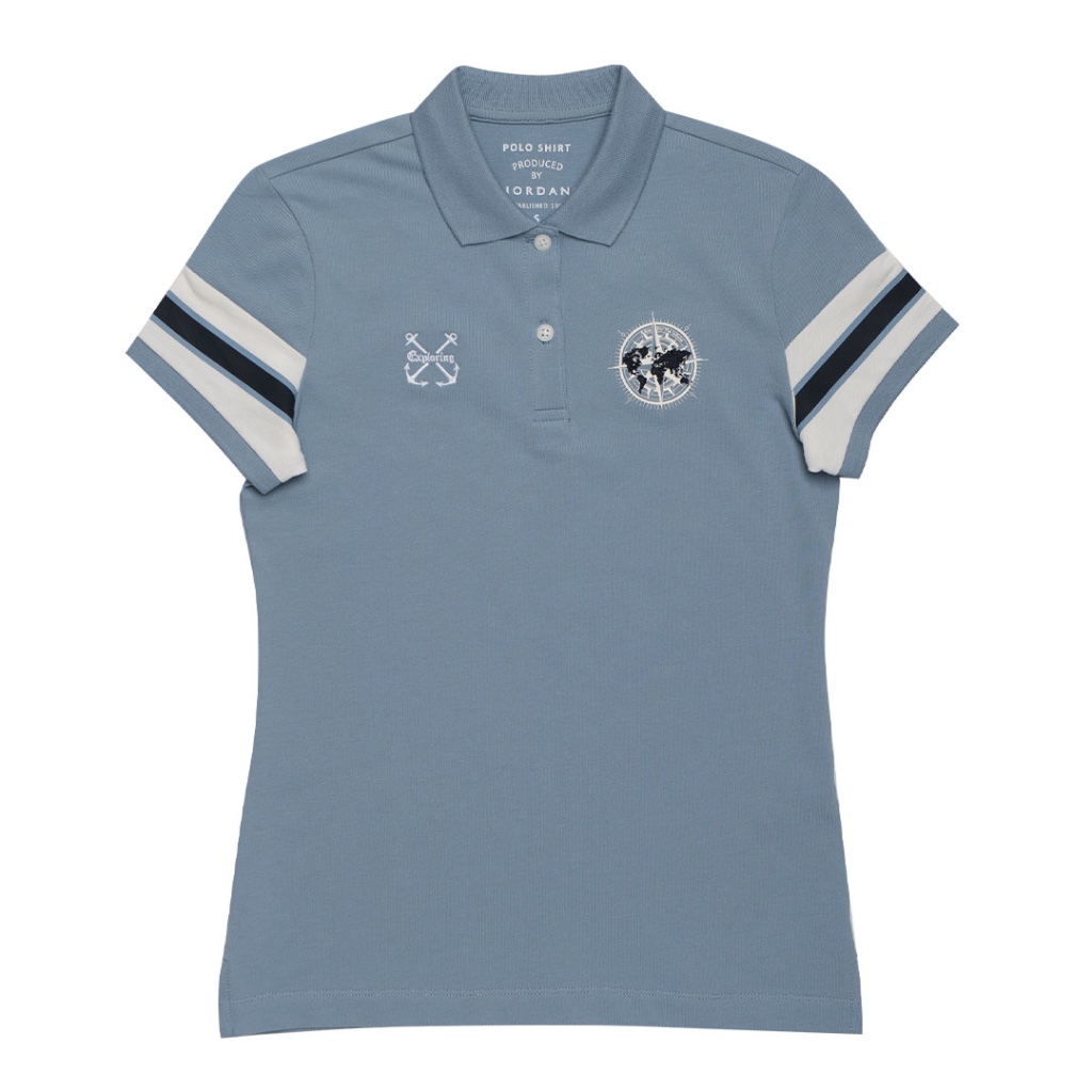GIORDANO Women's Aim for the Infinite Polo (05313232) - 50 - Noble Blue ...