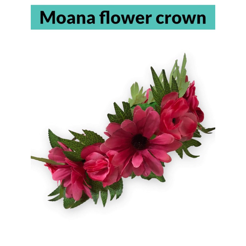 moana headband princess moana flower crown accessories halloween ...
