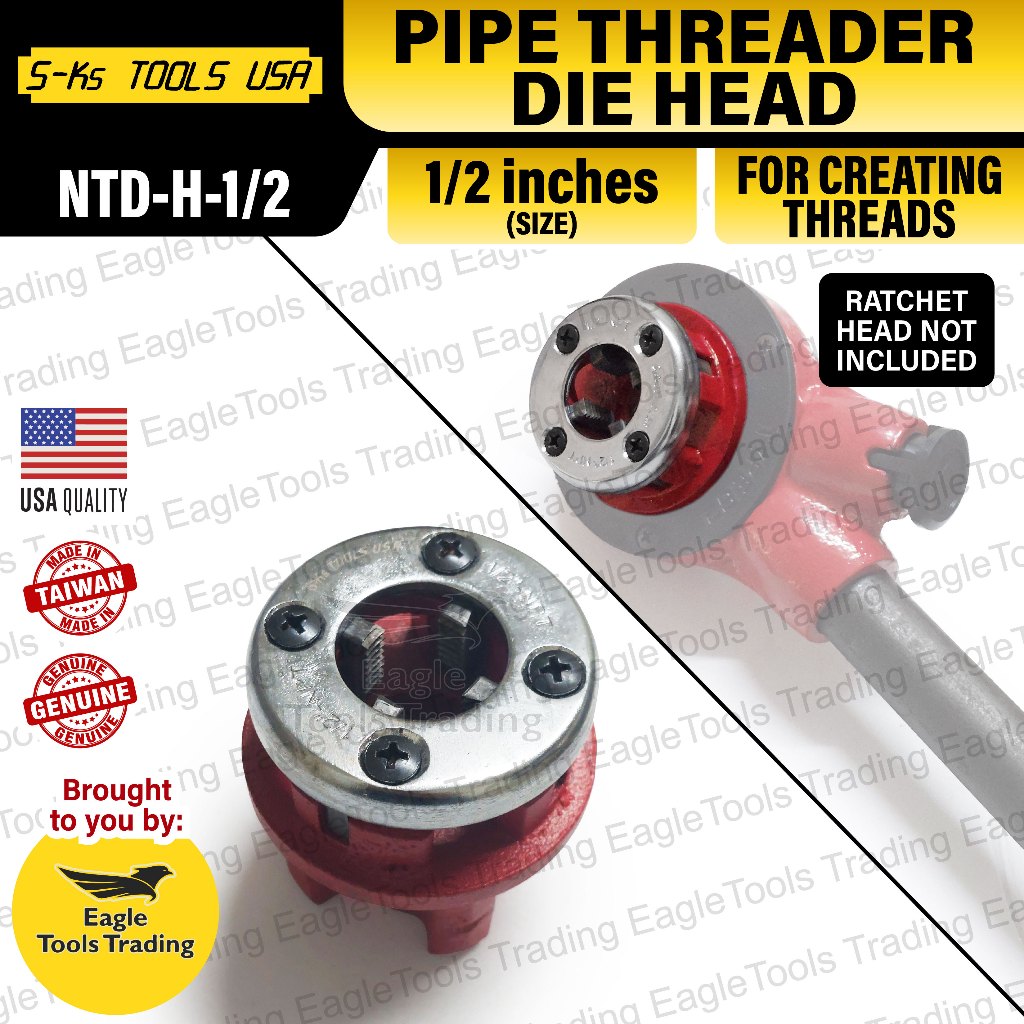 1/2 inch Die Threader Head Sks Tools USA | NTD-H-1/2 | Ratchet Head Not ...