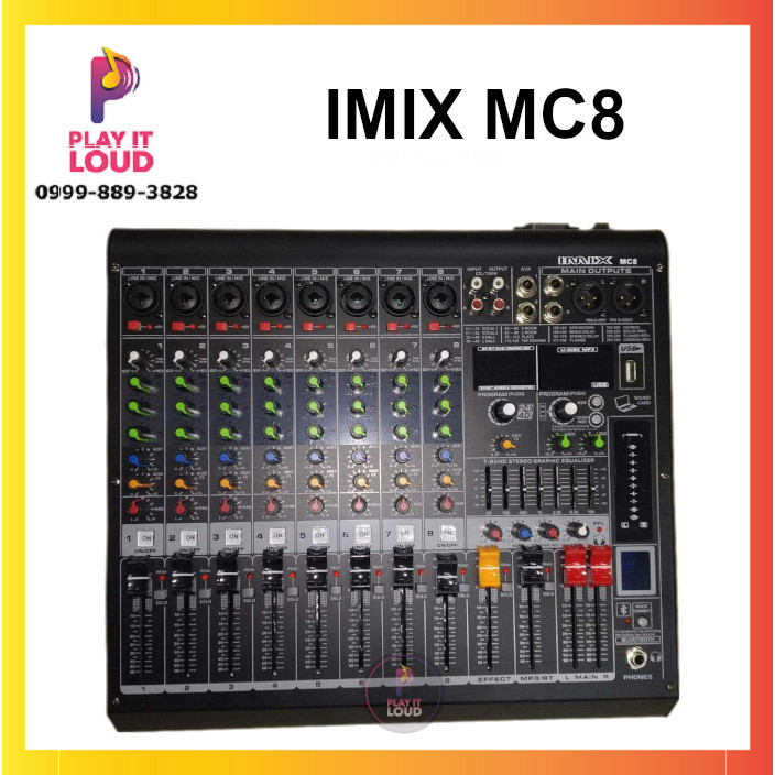 IMIX MC-8 8 CHANNEL PROFFESIONAL MIXER | Shopee Philippines