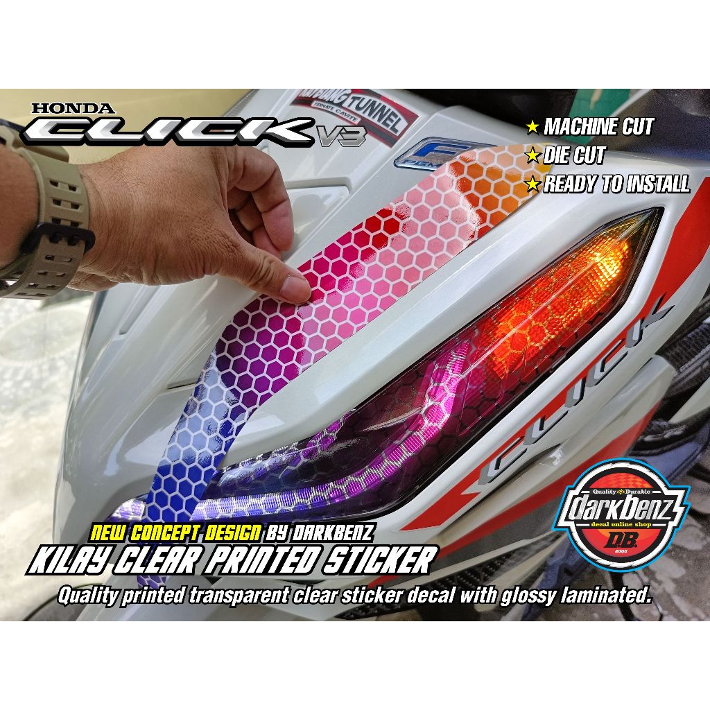 Honda Click 125 Version 2 & 3 Concept Quality Printed Sticker Decals ...