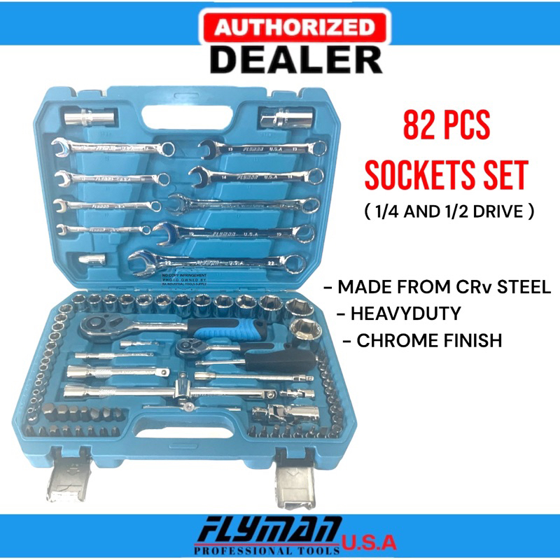 Flyman Tools Usa 82 Pcs Sockets Set | Shopee Philippines