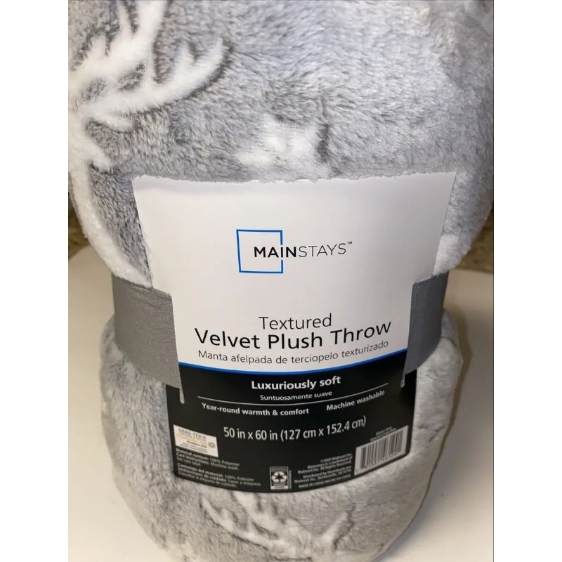 Mainstays Velvet Plus Throw 50" x 60" | Shopee Philippines
