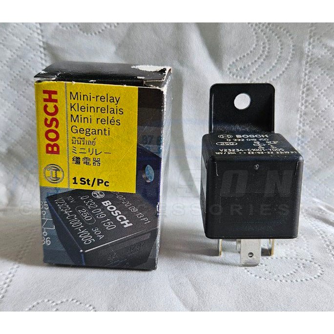 Bosch Horn Mini-Relay 12V 30A 5 Pin | Shopee Philippines
