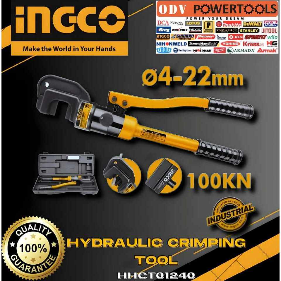 Ingco HHCT01240 Hydraulic Crimping Tool 70KN 16-240mm Crimping Range ...