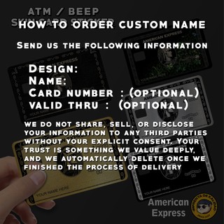 AE/AMEX AMERICAN EXPRESS Card Skin Card Sticker Vinyl Debit/ATM/beep ...