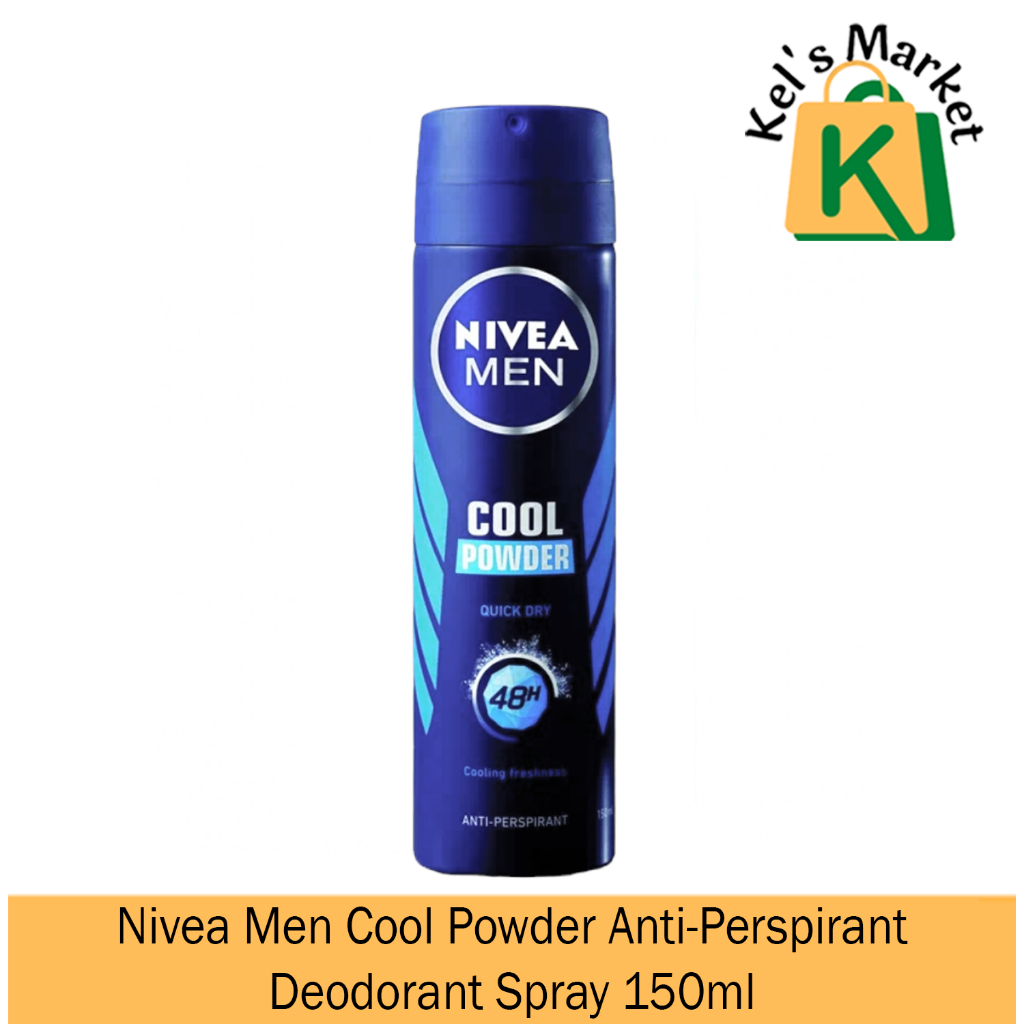 NIVEA MEN COOL POWDER ANTI-PERSPIRANT DEODORANT SPRAY 150ML | Shopee ...