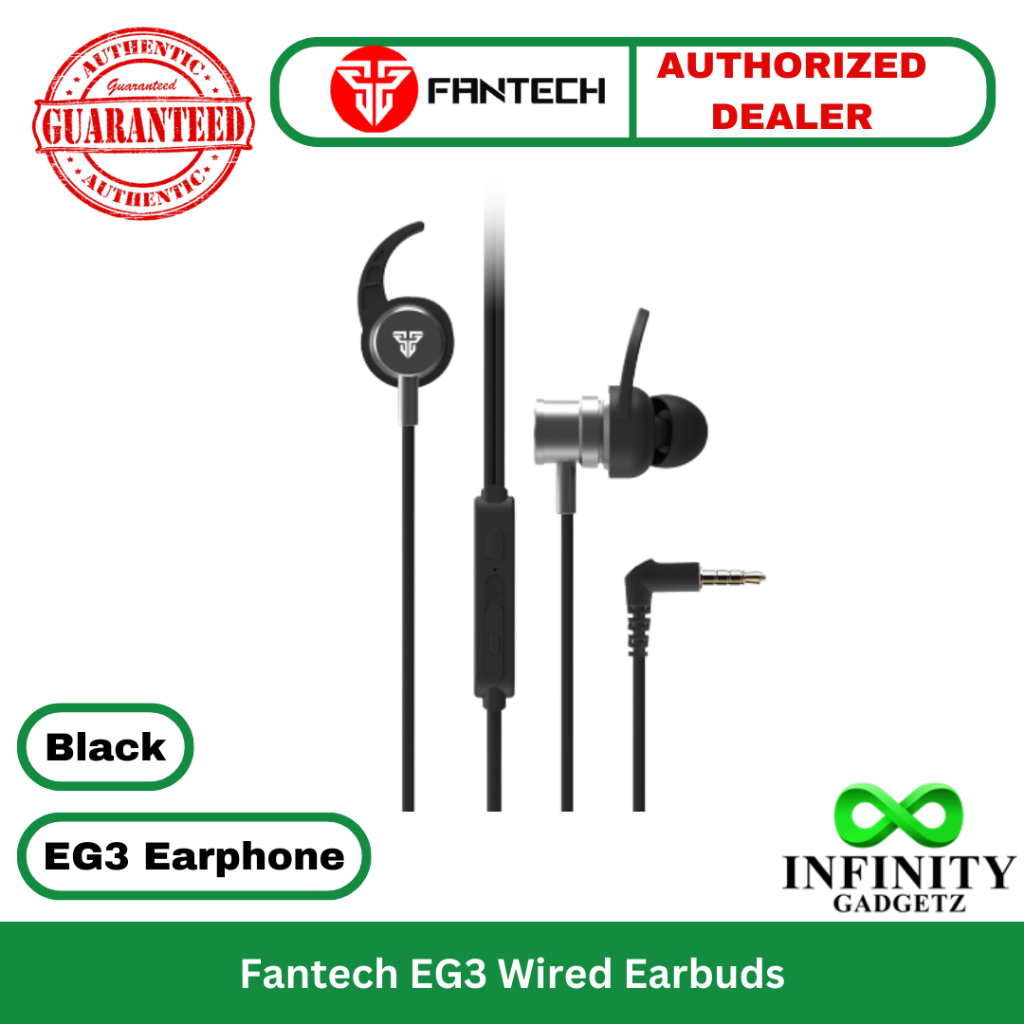 Fantech EG3 Wired Earbuds Earphone with Built-in Microphone and Inline ...