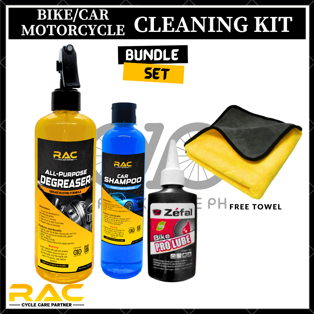 RAC 500ml All-Purpose Degreaser 250ml Bicycle Shampoo Chain Lube Chain ...