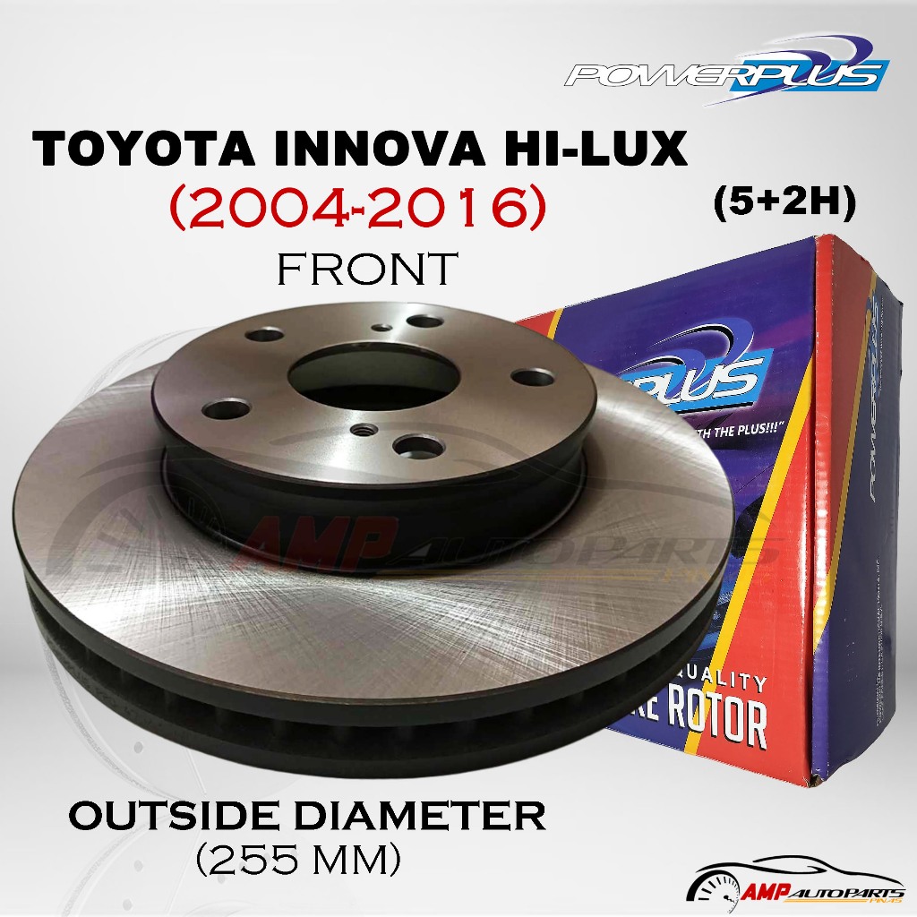 Brake Disc Rotor For TOYOTA INNOVA HI-LUX 2004-2016 (4x2-GEN. TYPE) (DB ...