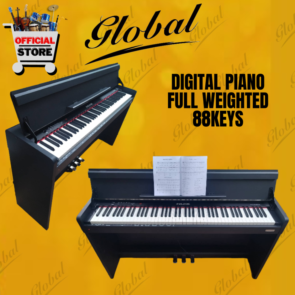 DIGITAL PIANO FULLY WEIGHTED 88 KEYS GLOBAL (NUX WK310) WITH KEYBOARD ...