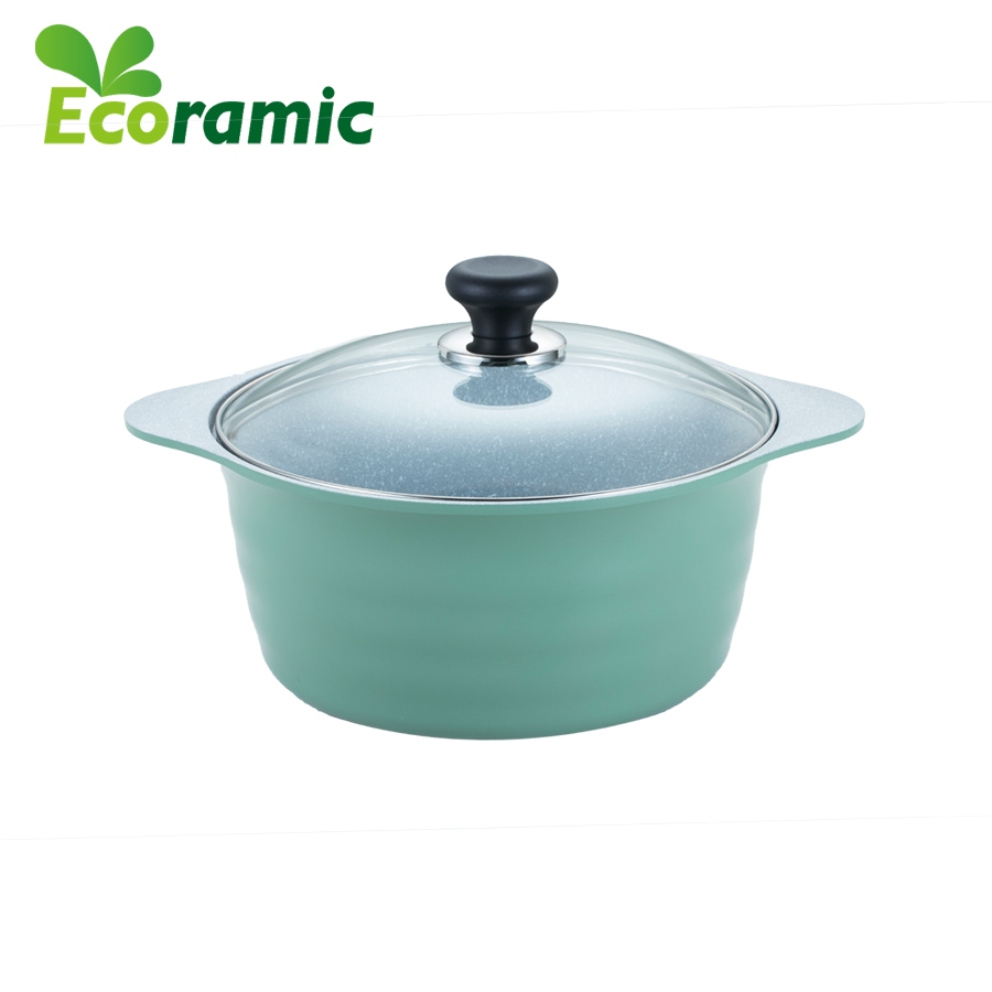 Ecoramic Blooming Pot with Glass lid Olive Green | Shopee Philippines