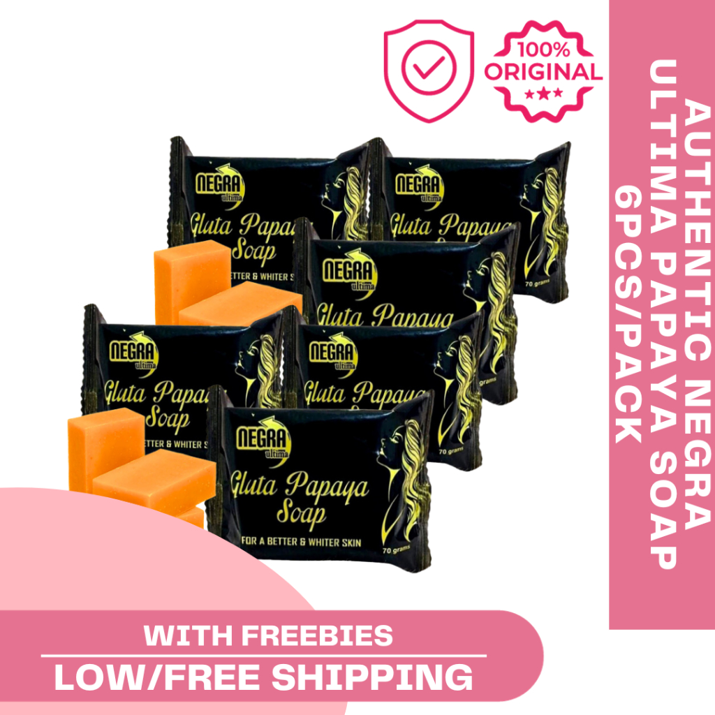 AUTHENTIC NEGRA ULTIMA PAPAYA SOAP 6PCS/PACK | Shopee Philippines