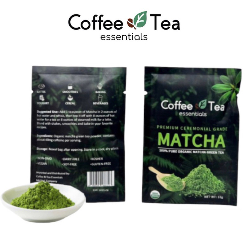 Coffee N Tea Essentials Ceremonial Matcha Powder Trial Pack 10g ...