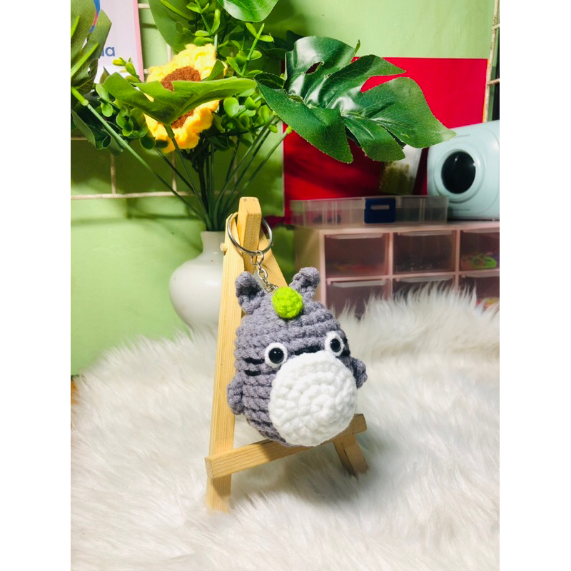 Cute Totoro Crochet keychain | Shopee Philippines