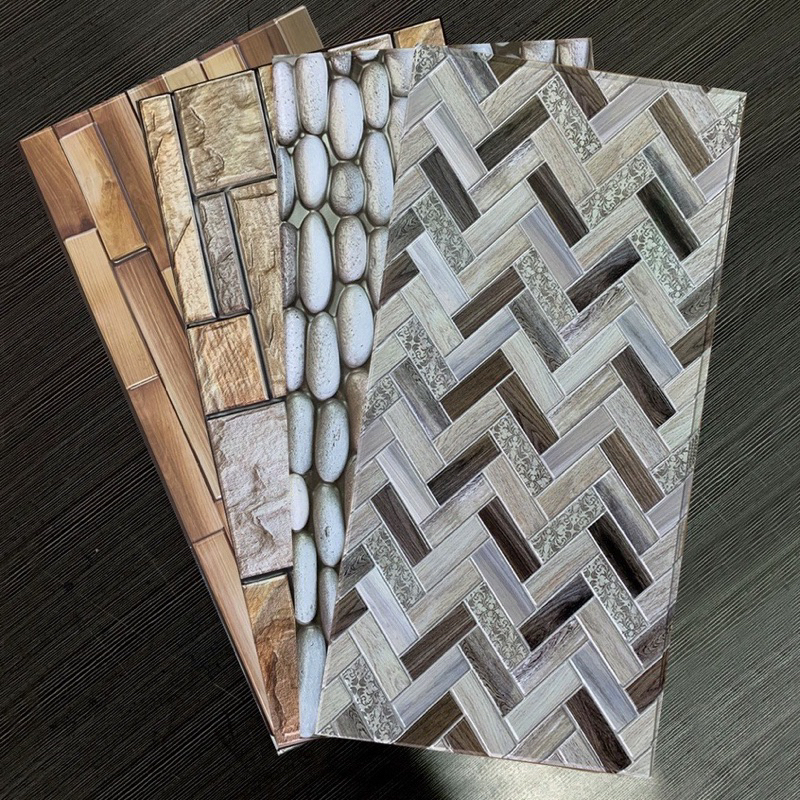 30x60 Thickened 3D Self Adhesive Wallpaper PVC Waterproof Wall Paper ...