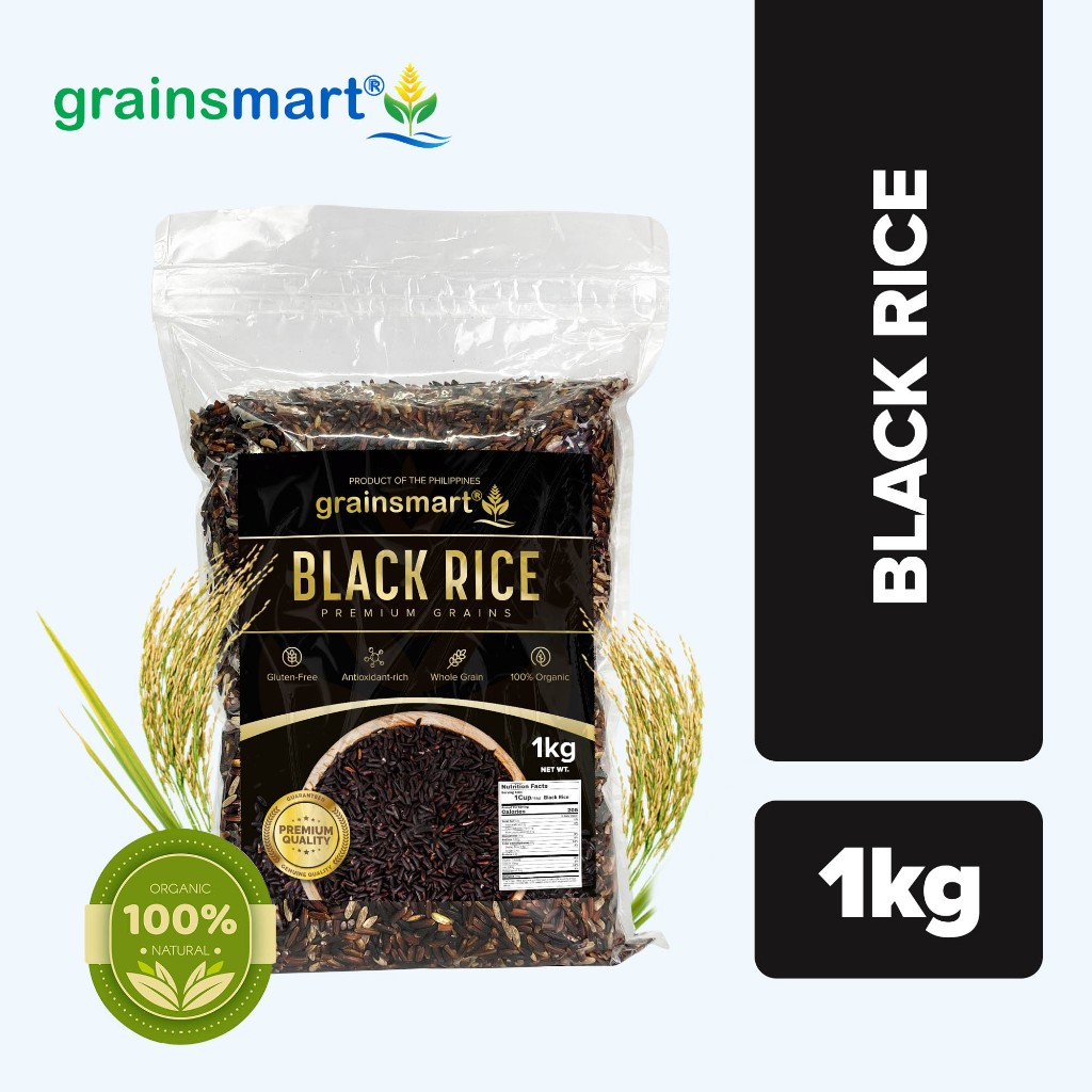 Grainsmart Rice Premium Grains Black Rice 1KG | Shopee Philippines