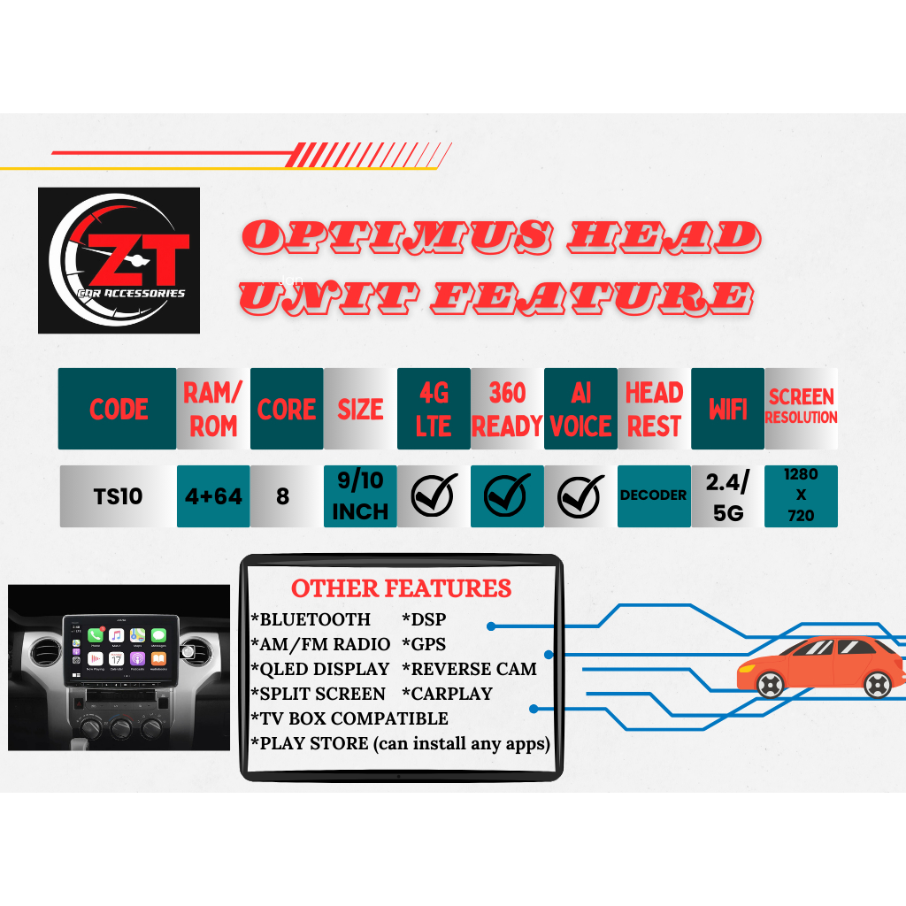 ISUZU DMAX / CHEVROLET TRAILBLAZER 9INCH QCY ANDROID HEAD UNIT | Shopee ...