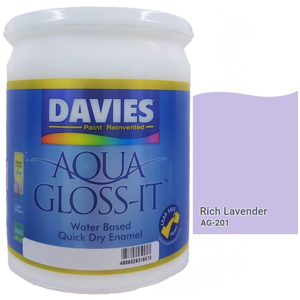Davies Aqua Gloss It Water Based Quick Dry Enamel (Available in Different Colors) - 1L | Shopee ...