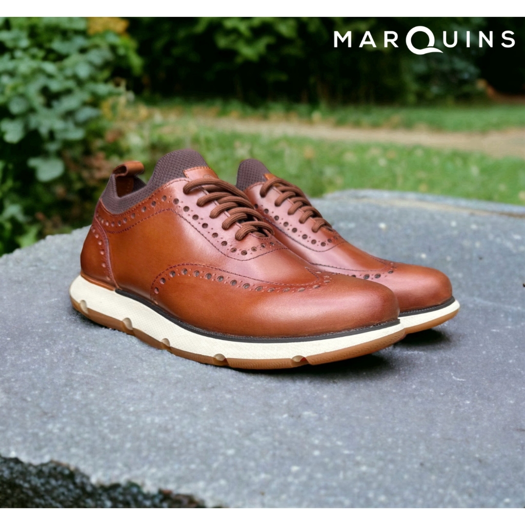 Marquins Genuine Leather Shoes - Amir | Shopee Philippines