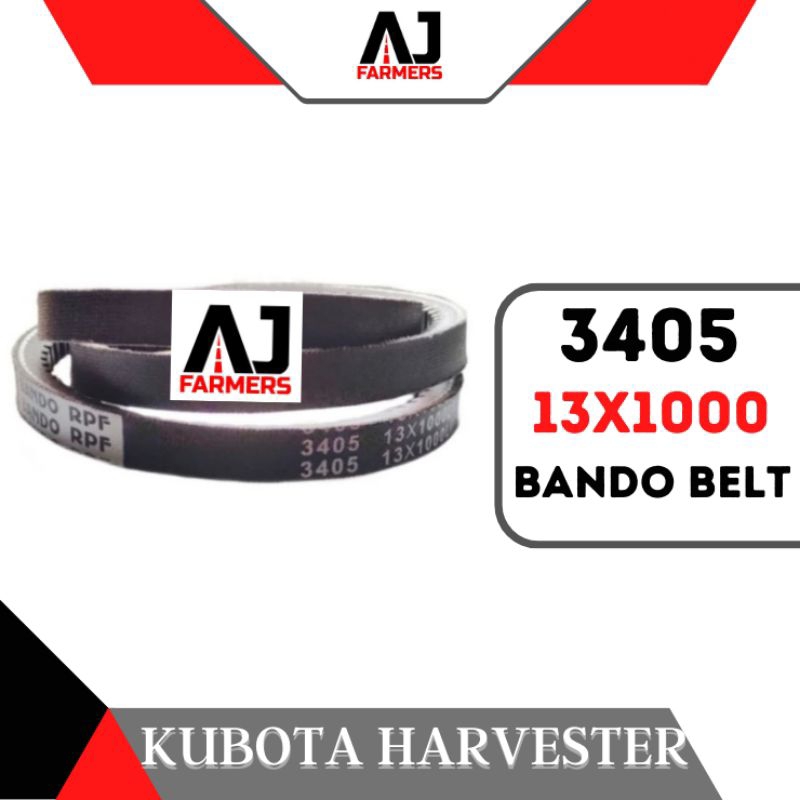 Bando Belt 3405 13 x 1000 DC60 DC70 Engine Belt Kubota Harvester ...