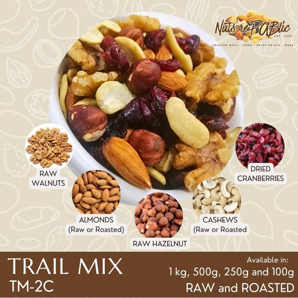 READY TO EAT Raw Trail Mix w/ Raw Hazelnut & Dried Cranberries TM-2C ...