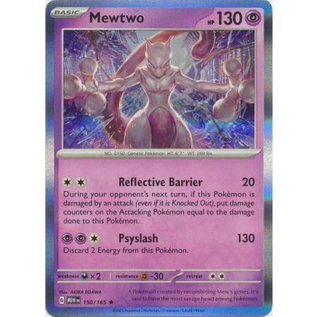 Mewtwo - 150/165 - Holo Rare Scarlet & Violet 151 Singles | Shopee ...