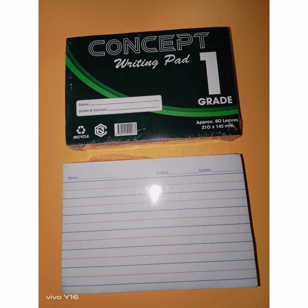 GRADE PAD 1ST CONCEPT SOLDE BY REAM (10PADS/ REAM) | Shopee Philippines