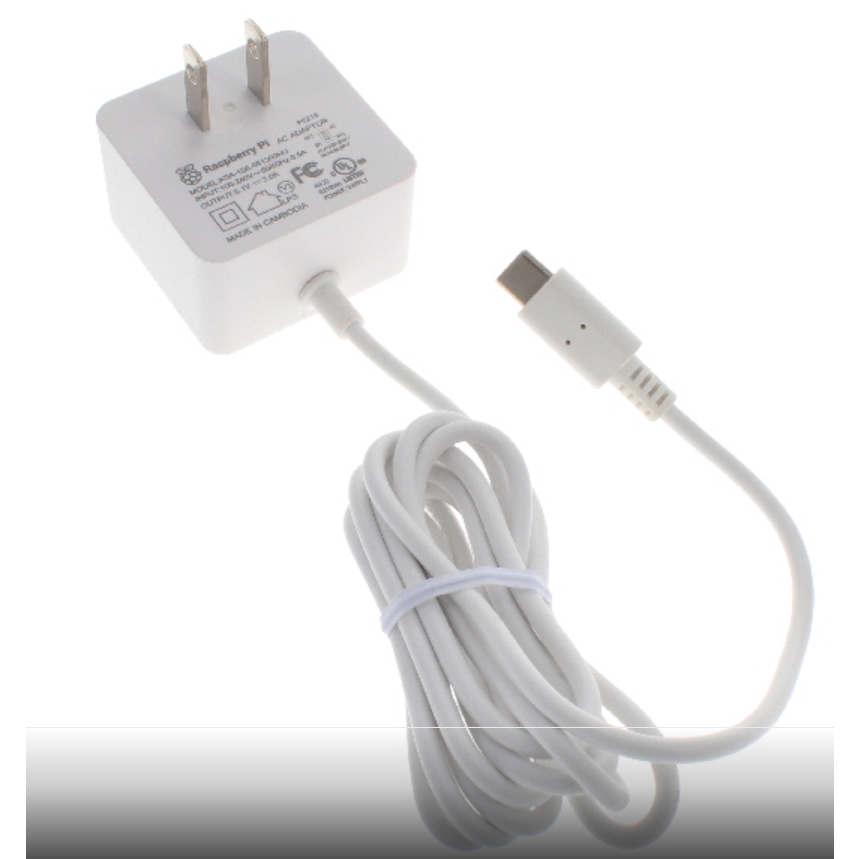 Raspberry Pi USB-C POWER SUPPLY WHITE US (original) | Shopee Philippines