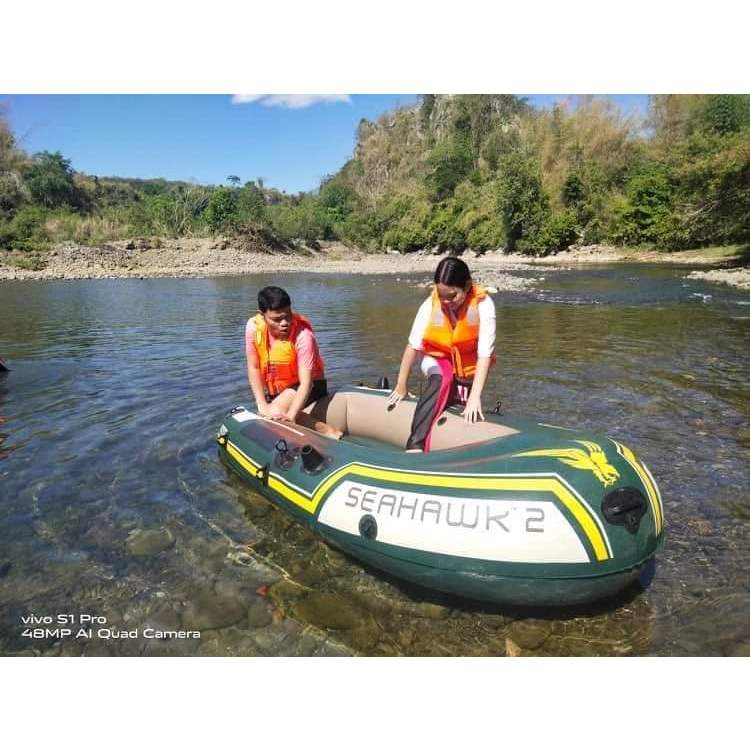 INTEX Seahawk - 2/3/4 person inflatable boat with paddle set pvc sport ...