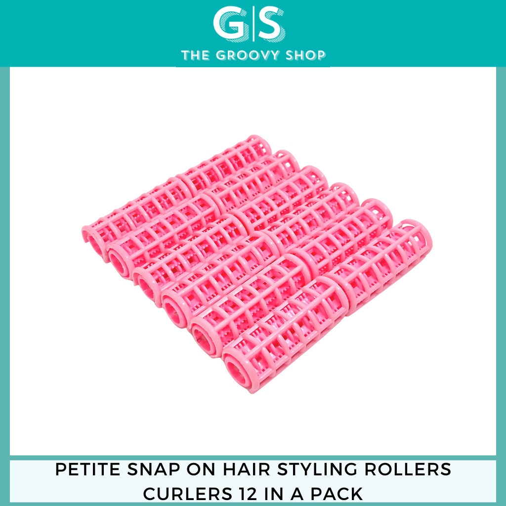 Joy Fashion Petite Snap On Hair Styling Rollers Curlers 12 in a Pack ...
