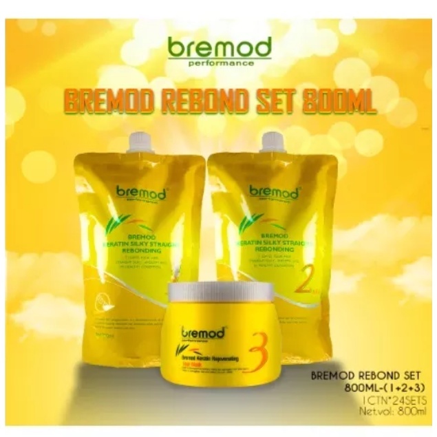 BREMOD SILKY REBONDING &BREMO REJUVANATING HAIR MASK (Bremod Set 1,2,3)BR-T012+BR-H033 | Shopee ...