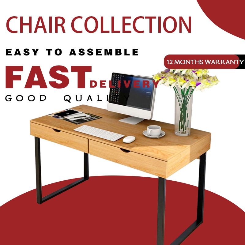 Computer desk with drawers desktop desk study desk | Shopee Philippines