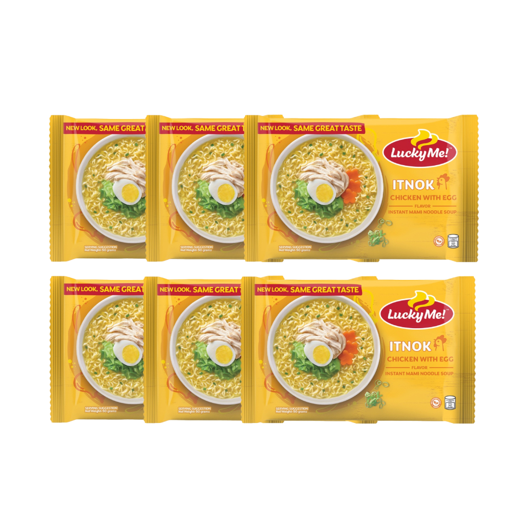 Lucky Me! Instant Noodle Soup Itnok 50g Bundle Of 6 | Shopee Philippines