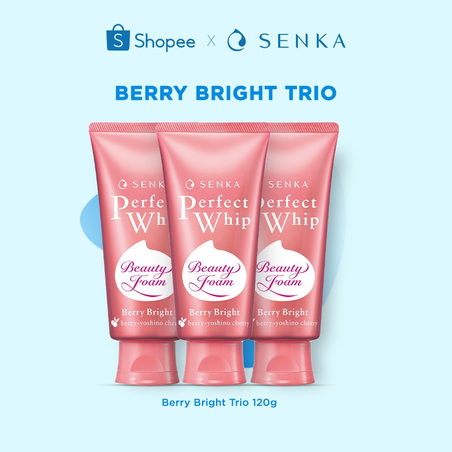 Senka Berry Bright Trio 100g | Shopee Philippines