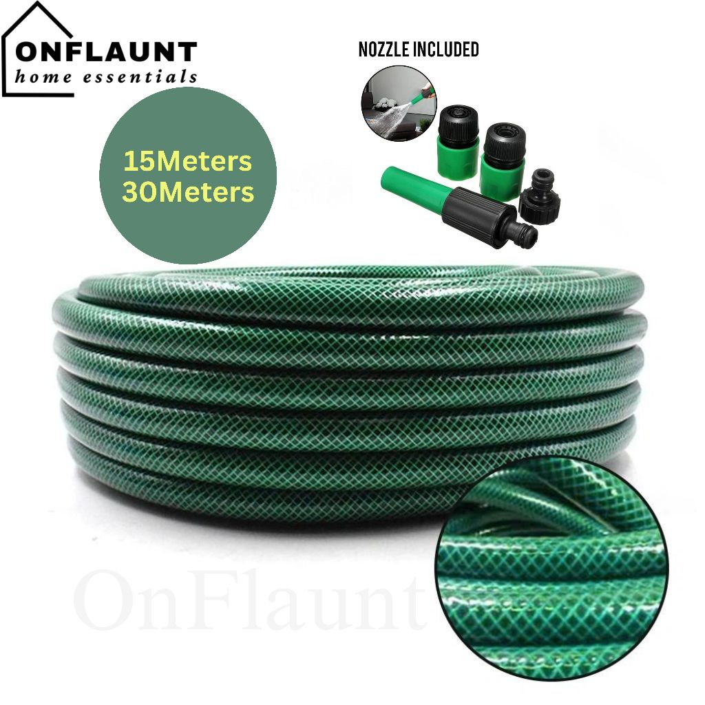 OnFlaunt 15M | 30M Heavy Duty PVC Garden Hose For Gardening and ...