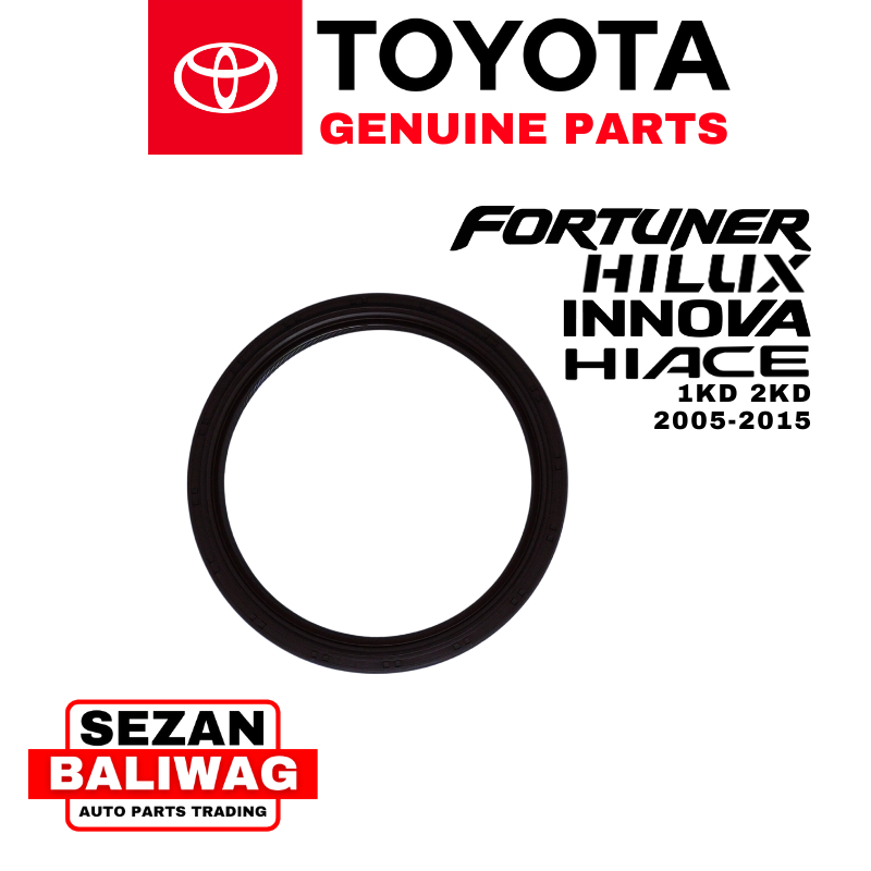 ORIGINAL TOYOTA REAR CRANKSHAFT OIL SEAL FORTUNER INNOVA HILUX HIACE ...